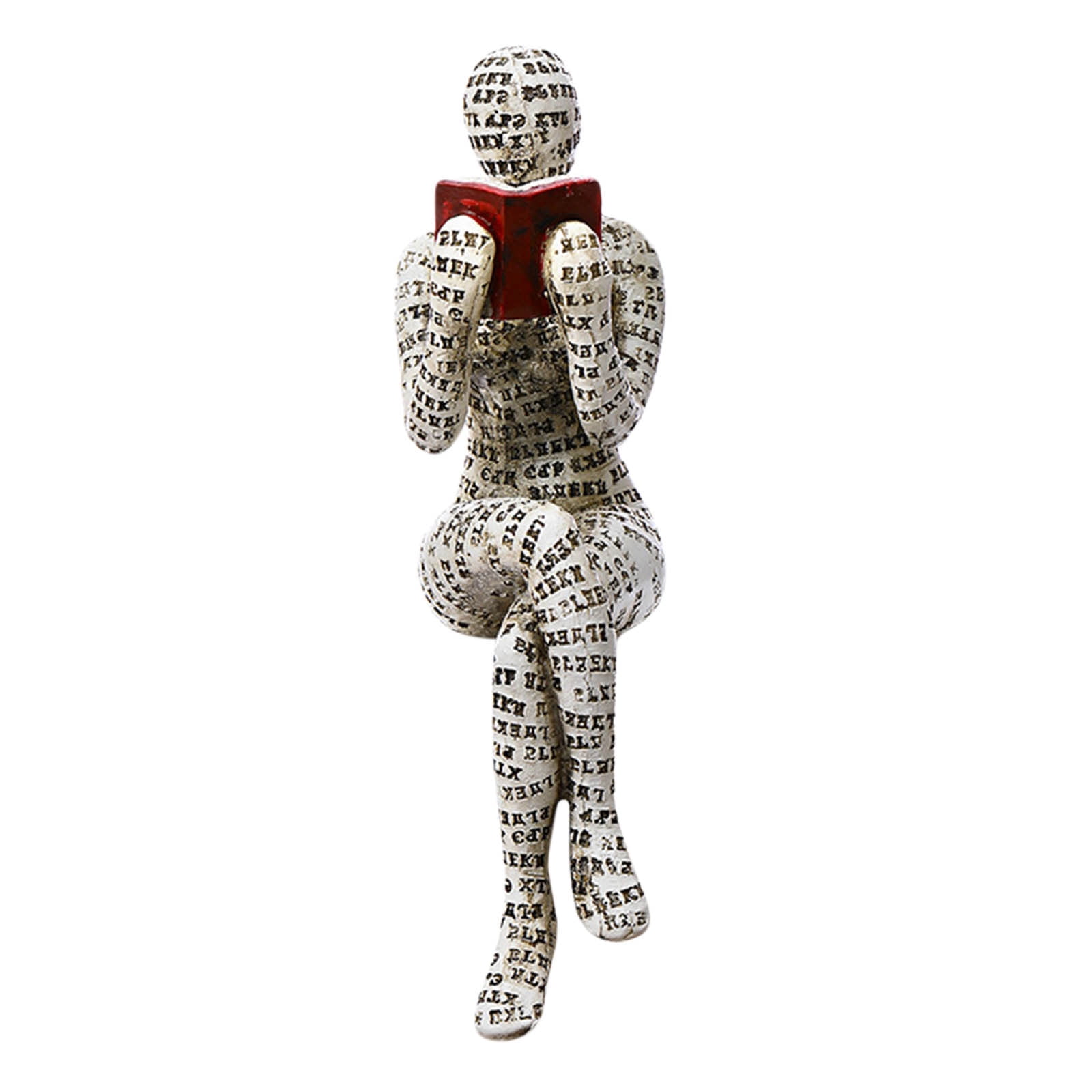 Pulp Reading Women Figurine Decor Thinker Statue Modern Abstract Art ...