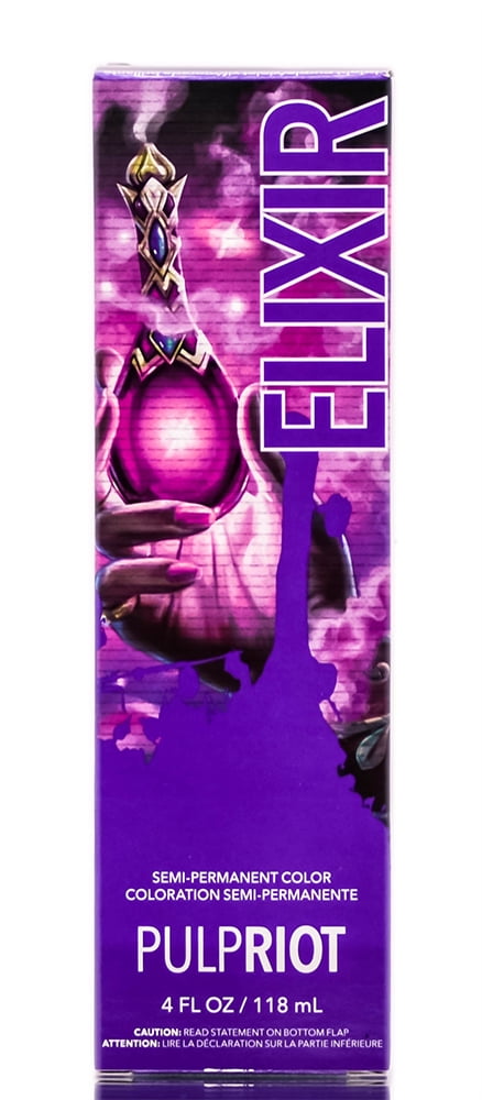 Pulp Riot Semi-Permanent Hair Color Elixir, 4 oz, Vegan, Long-Lasting ...