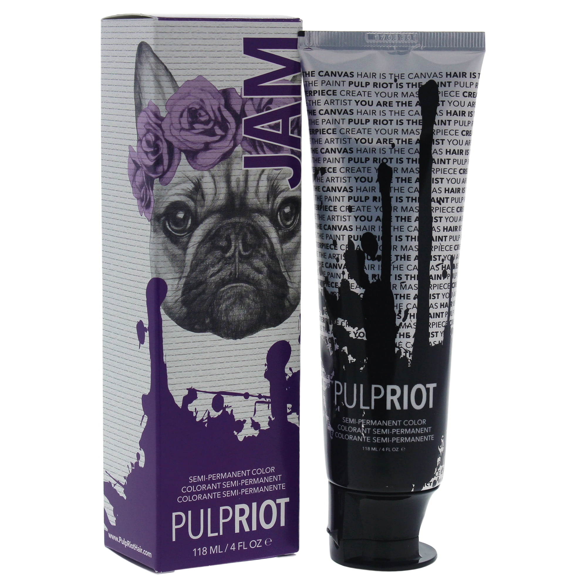 Pulp Riot Semi-Permanent Color Jam - Violet - 4 oz Hair Color - Walmart.com