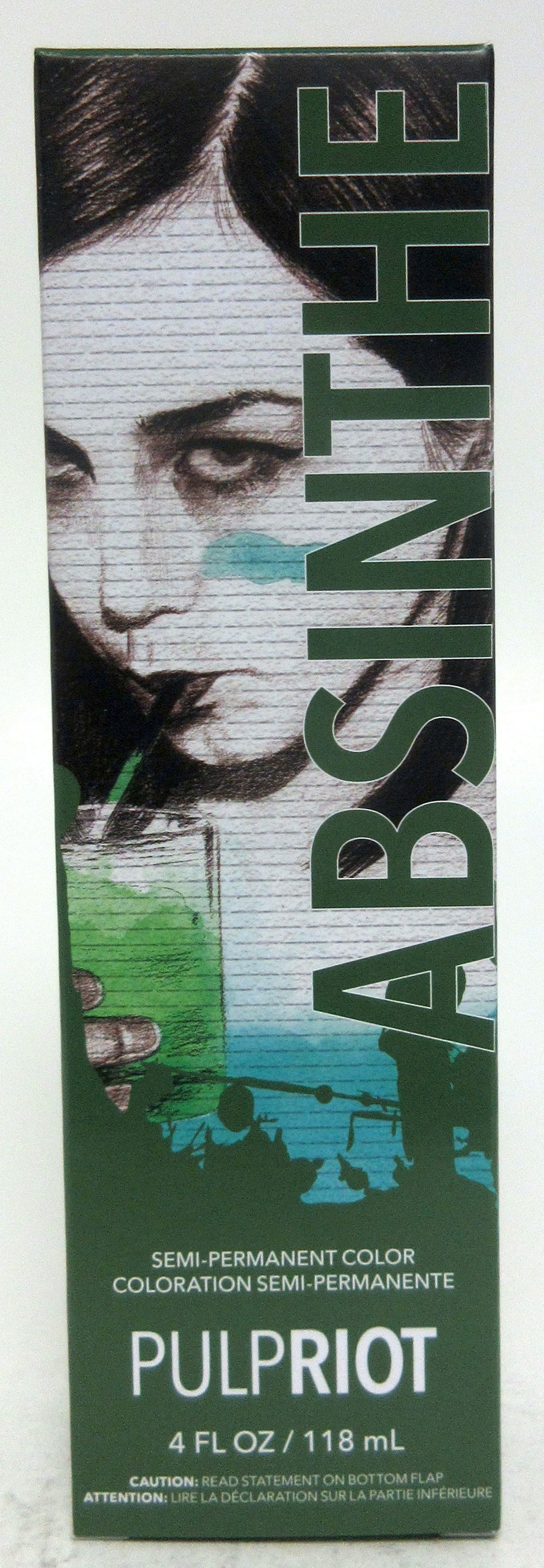 Pulp Riot Semi-Permanent Hair Color, Absinthe, 4oz, Vibrant, Long ...