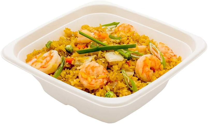 Pulp Tek 24 Ounce Bagasse Containers 100 Grease Impervious Salad Bowls ...