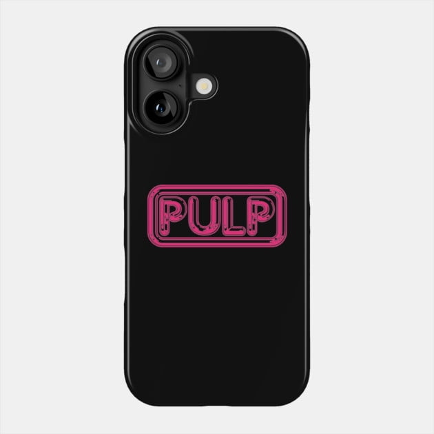 Pulp with a Britpop and 90s Alternative Rock Band Logo Graphic Case for ...