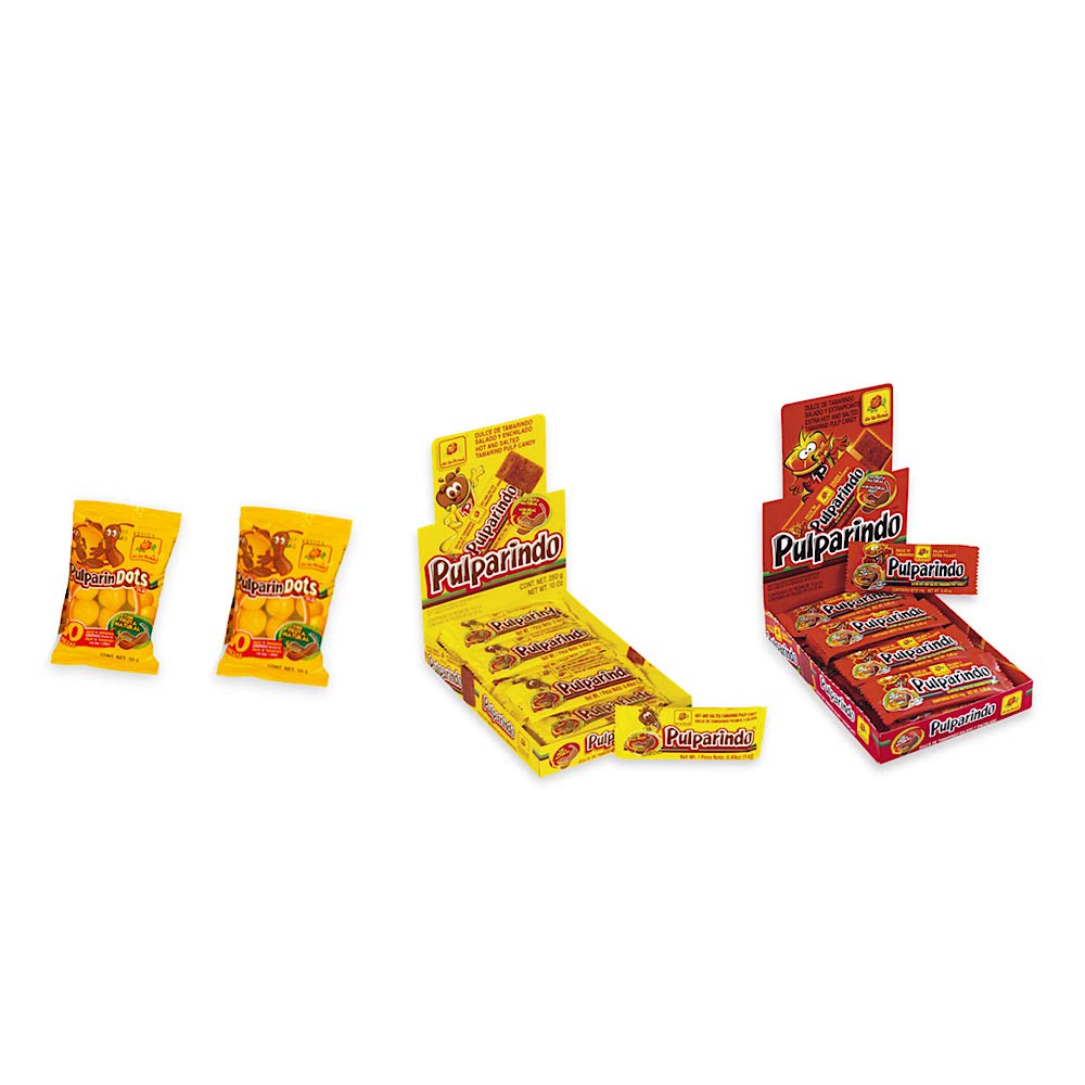 Pulparindo Cssic and Extra Hot Bundle (2 Pack) and 2 Pulparindots ...