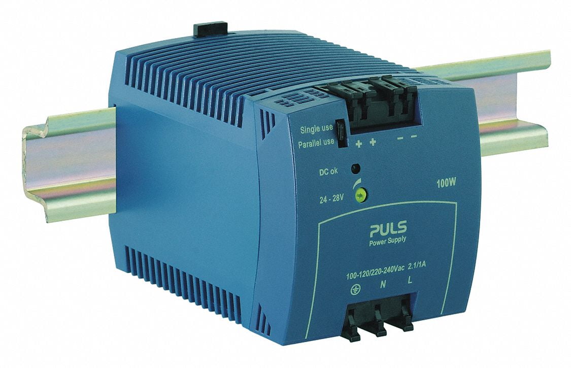 Puls DC Power Supply,Plastic,24 to 28VDC,100W ML100.100 - Walmart.com