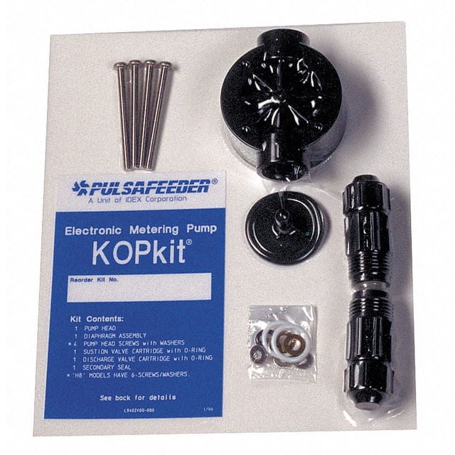 Pulsafeeder KOP Kits,1/2in,Pump Head Repair Kit K6PTC3 - Walmart ...