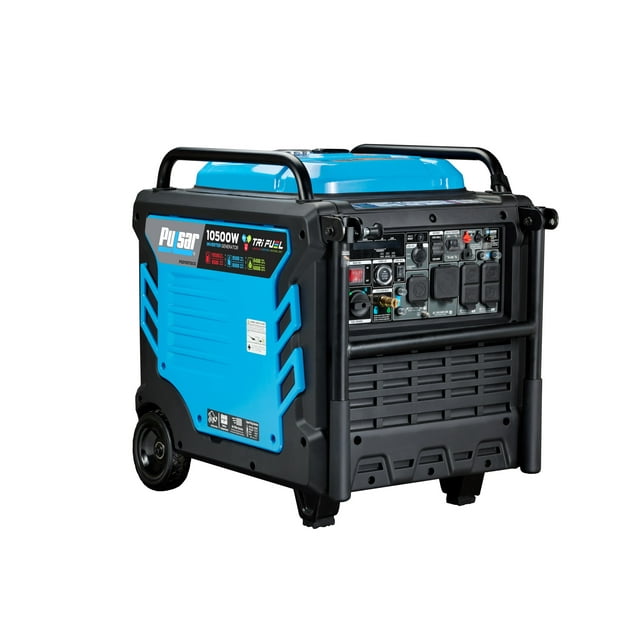 Pulsar 10,500W Tri-Fuel Portable Inverter Generator with CO Sentry ...