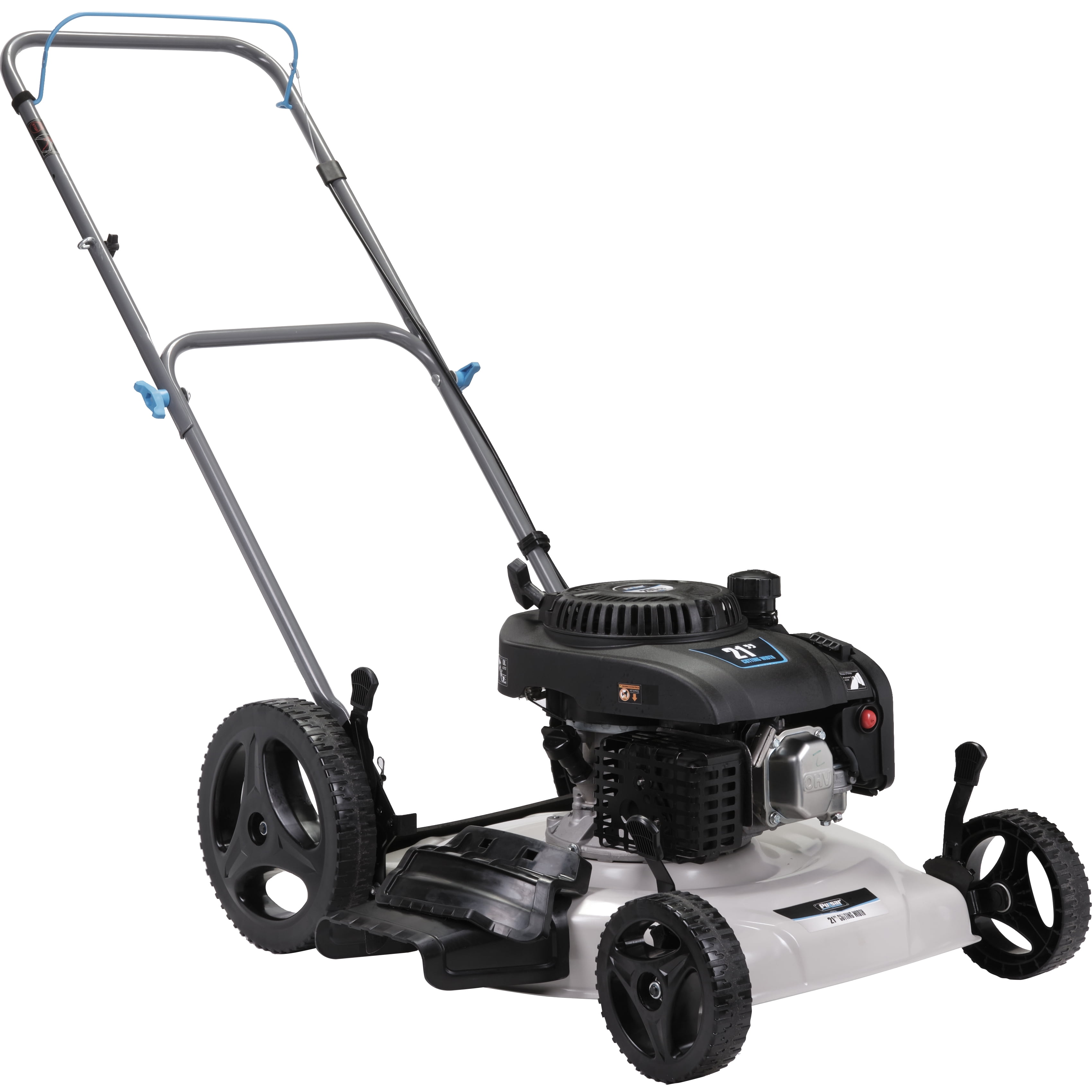 Pulsar 21" Big Wheel Gas Push Lawn Mower with 200cc 4-Stroke Engine ...