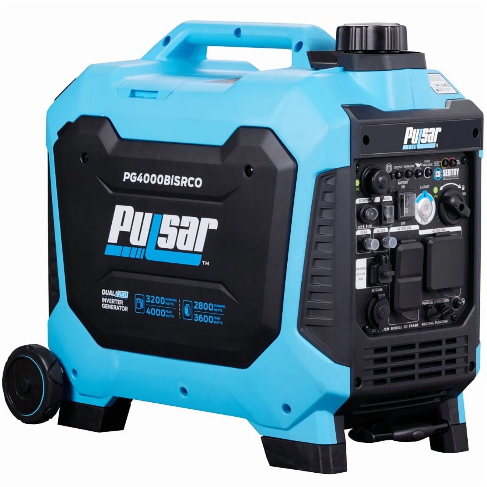 Pulsar 4000 Watt Dual Fuel Inverter Generator, RV Ready, Remote Start ...