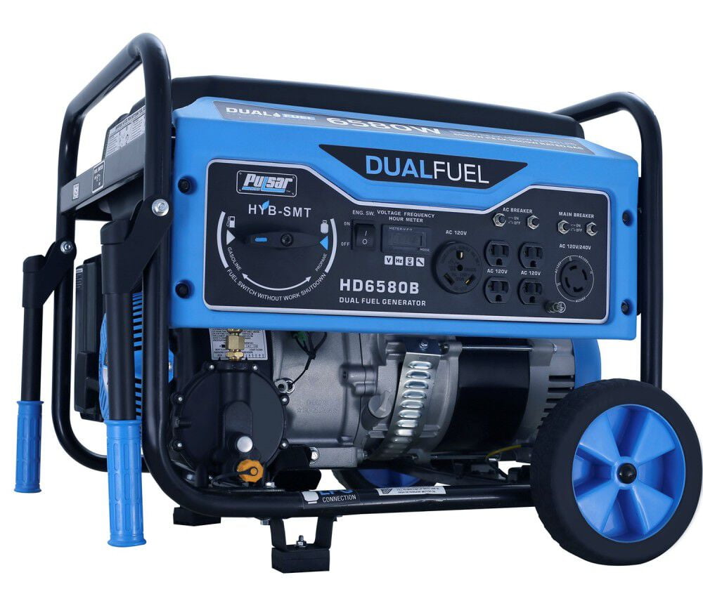 Pulsar 6580-Watt Home Power Generator, Dual Fuel, Gasoline/Propane ...