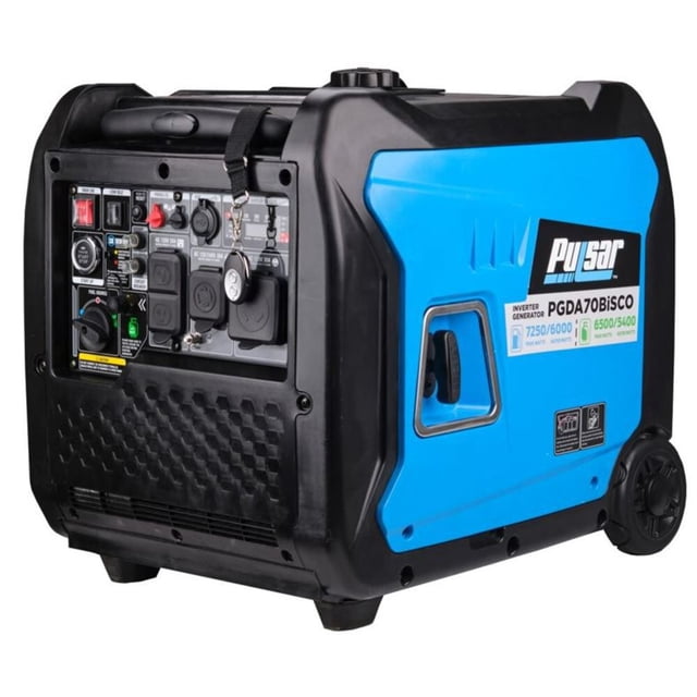Pulsar 7,250W Quiet Dual Fuel (Gas/Propane) Inverter Generator with CO ...