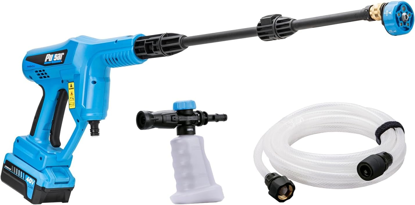 Pulsar 725 PSI 40v Cordless Pressure Washer with 5-in-1 Spray Nozzle - Walmart.com