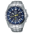 Pulsar PZ5001 Men's On The Go Solar Blue Dial Steel Bracelet ...