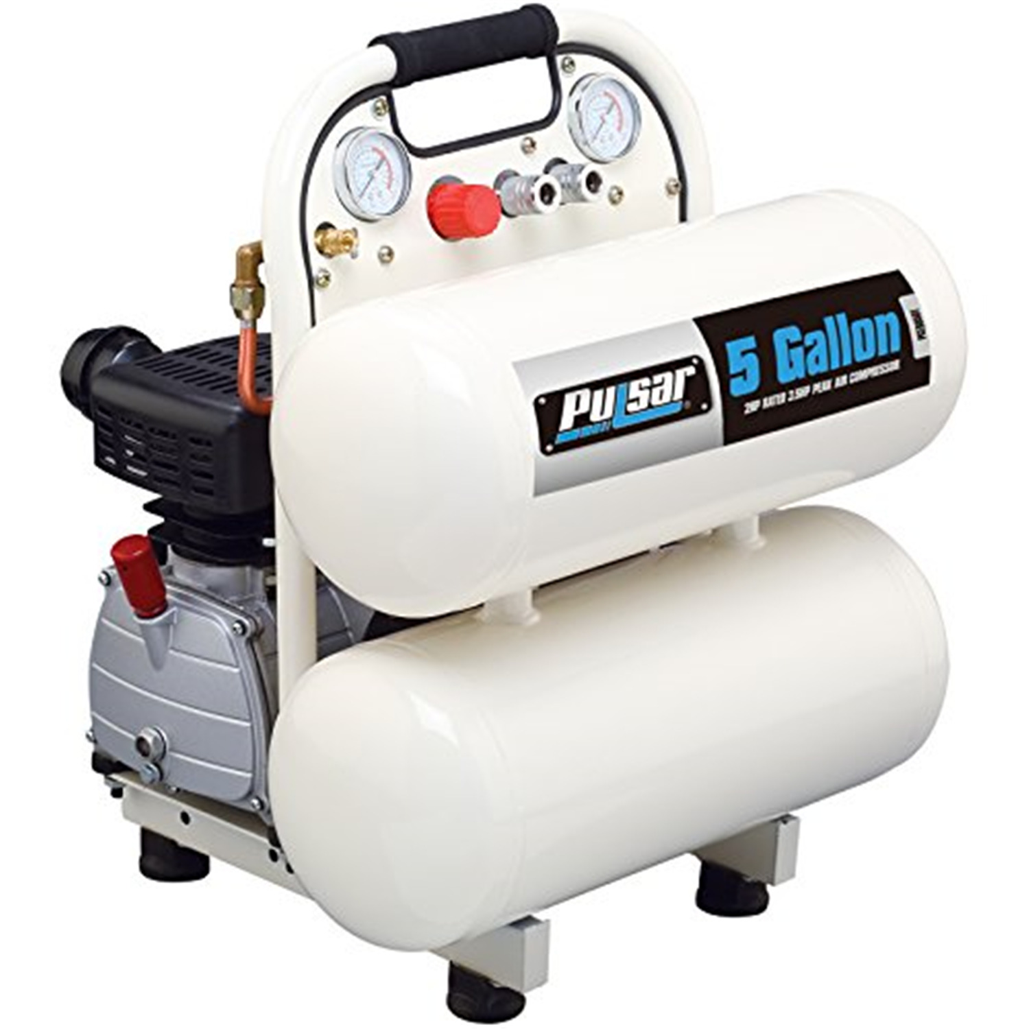 Pulsar Products 5 Gallon Twin Tank Air Compressor - Walmart.com