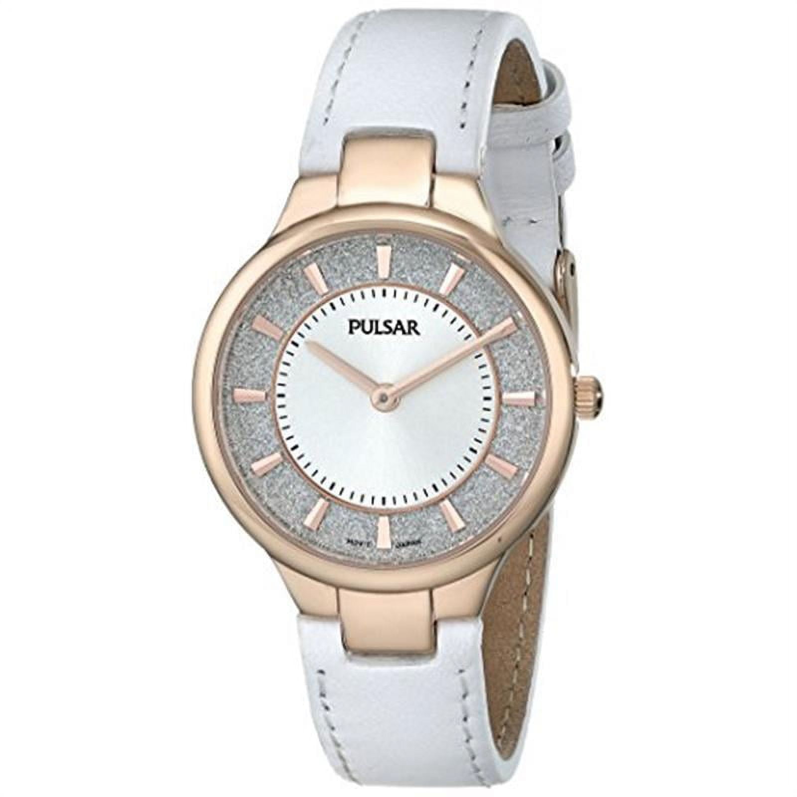 Pulsar Women's PM2130 Analog Display Japanese Quartz White Watch ...