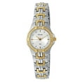 Pulsar Women's Swarovski Crystals Two Tone Stainless Steel Watch PTC386 ...