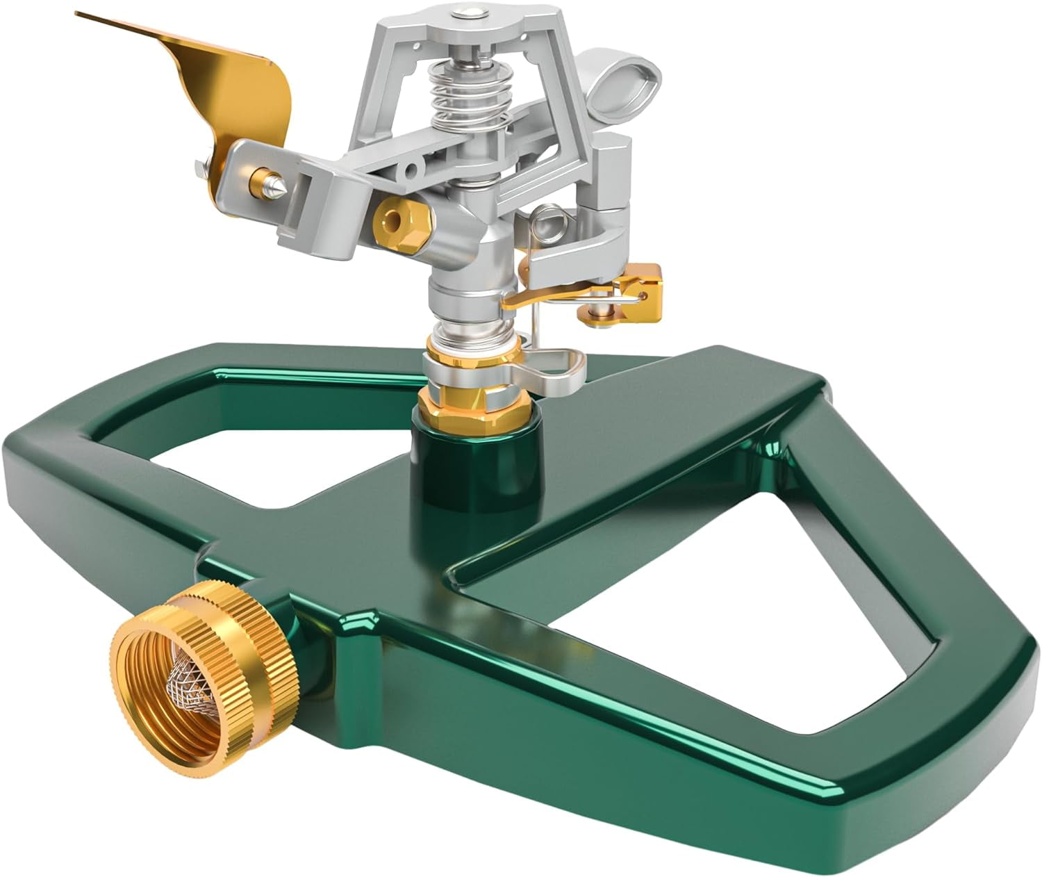 Pulsating Impact Sprinkler with Metal Base, Heavy Duty Circular Zinc ...