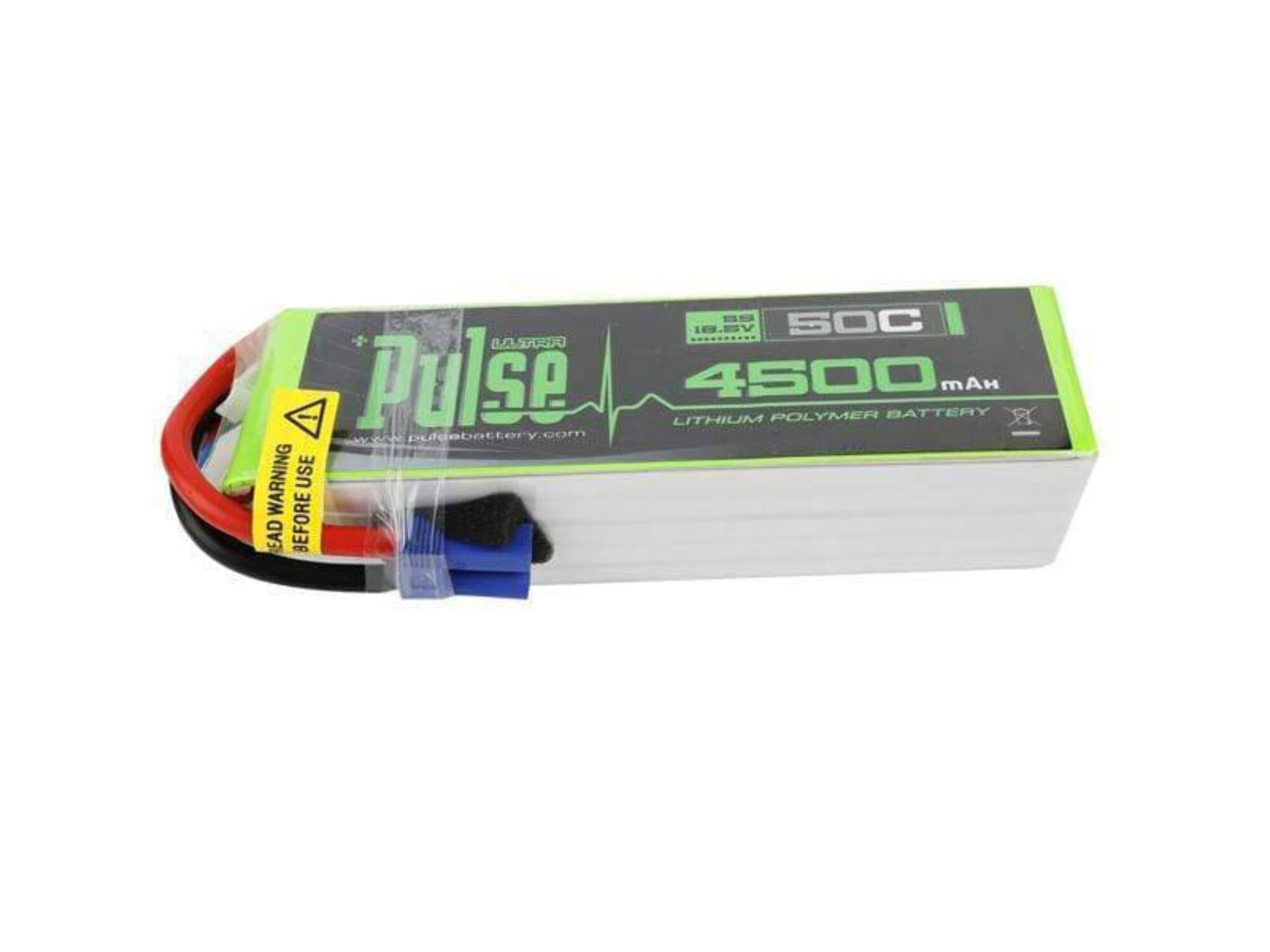 Pulse 4500mah 50C 18.5V 5S Lipo Battery - EC5 Connector - Walmart.com