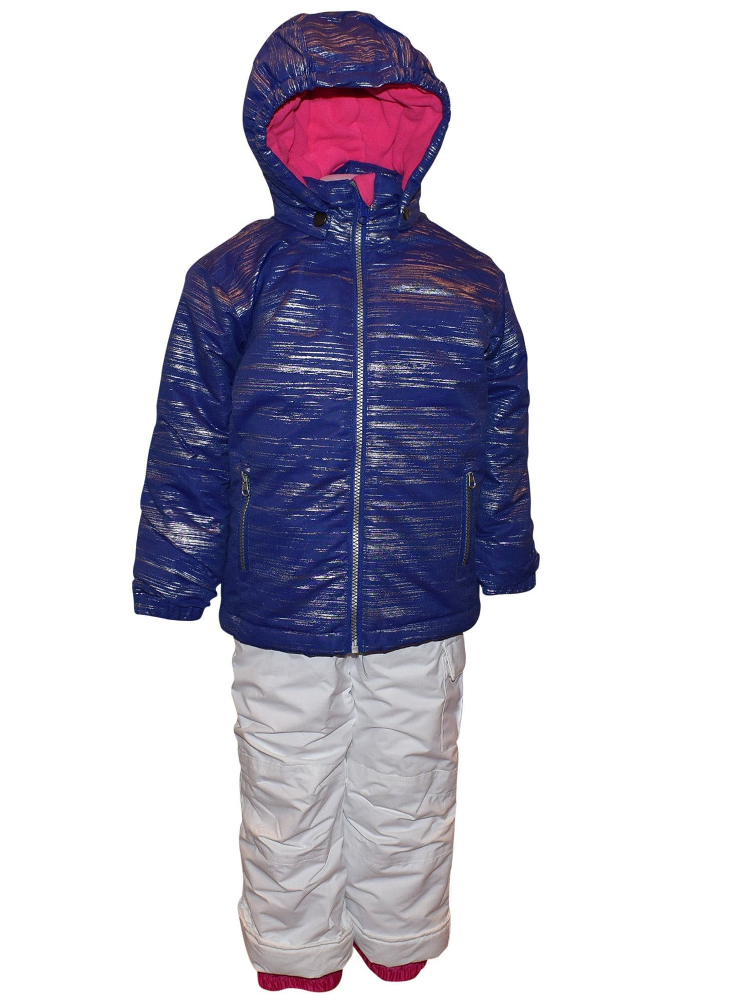 Pulse Little Girls Insulated Snowsuit 2T-6X Glitter Snow Jacket and Ski ...