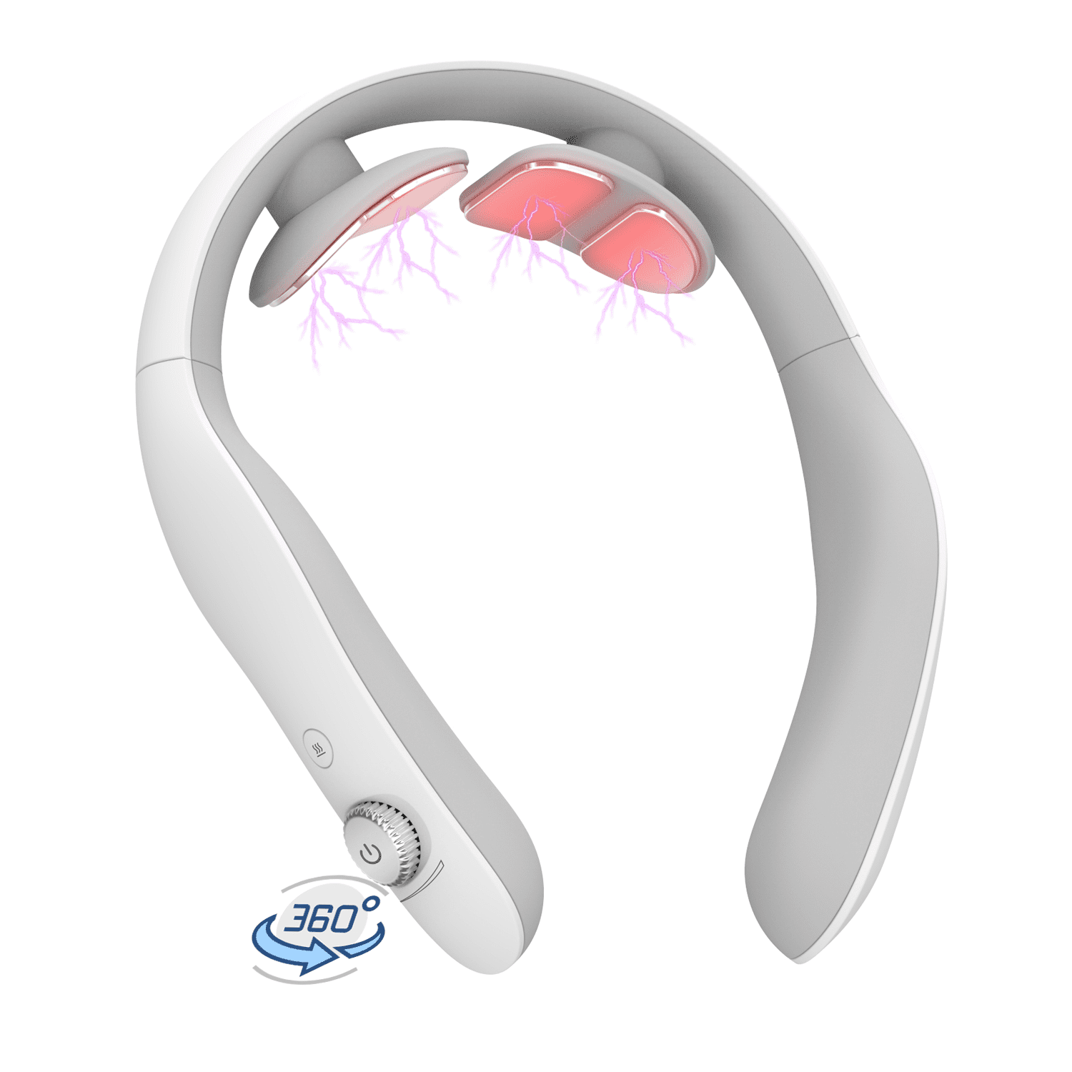 Pulse Neck Massager with Heat for Neck Pain Relief, Super Light ...