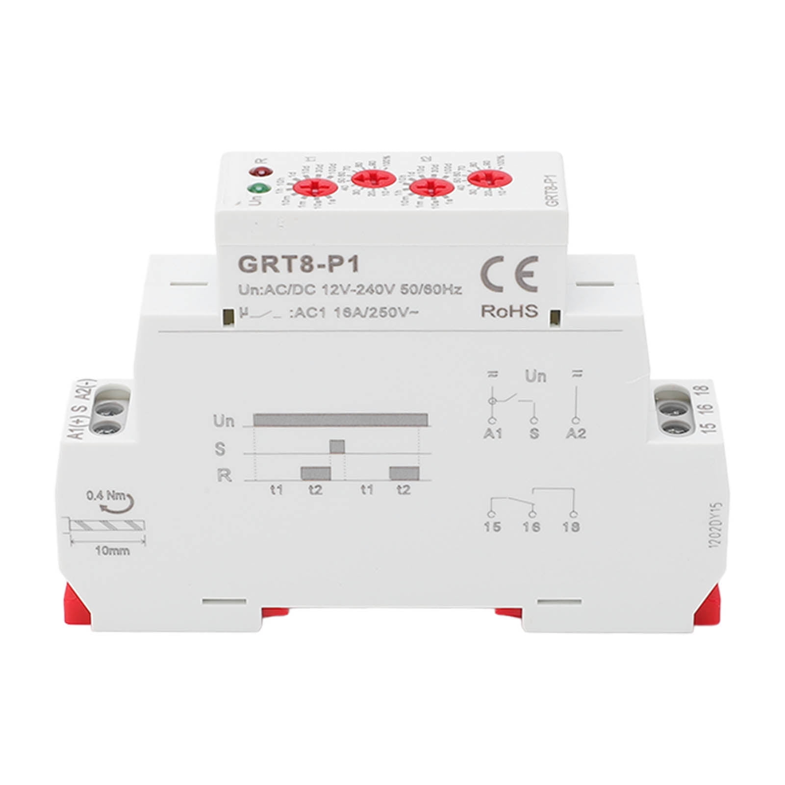 Pulse Output Time Relay Multifunctional Delay Relay Switch with LED ...