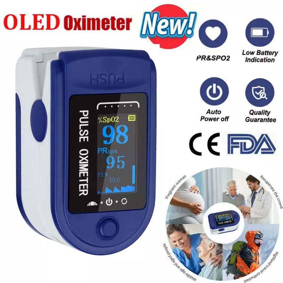 Pulse Oximeter Fingertip,Oxygen Monitor Fingertip Pulse Ox Heart Rate ...