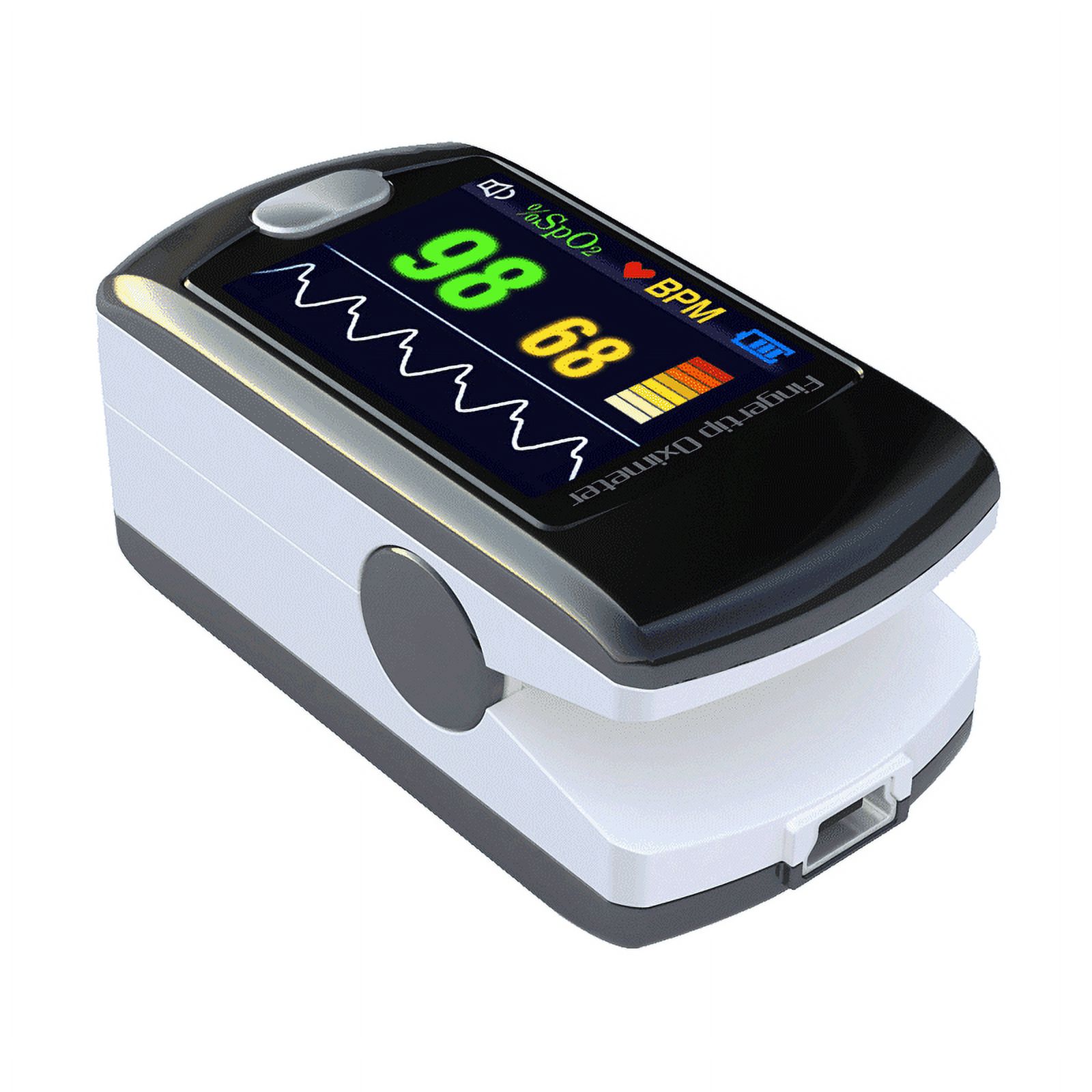 Pulse Oximeter color screen Pulse waveform spo2 PR finger oxygen ...