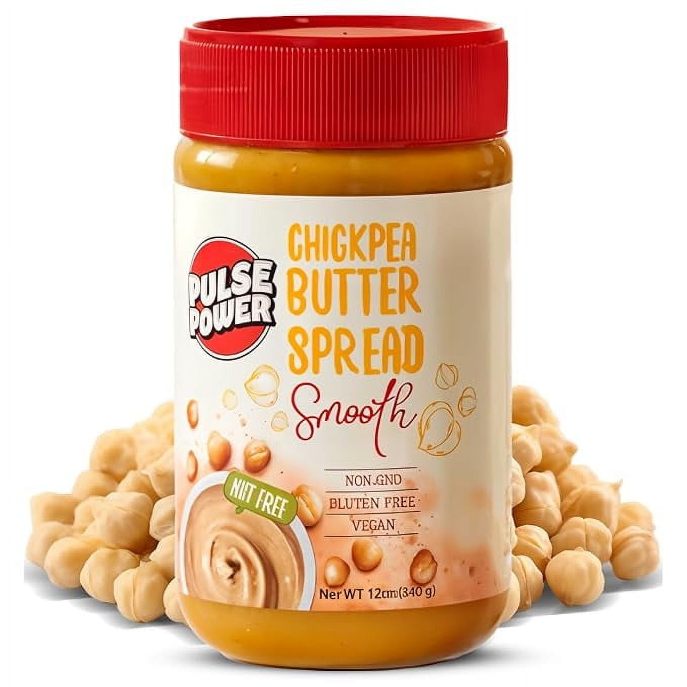 Pulse Power Chickpea Butter Spread, High Protein, Vegan, Pantry ...