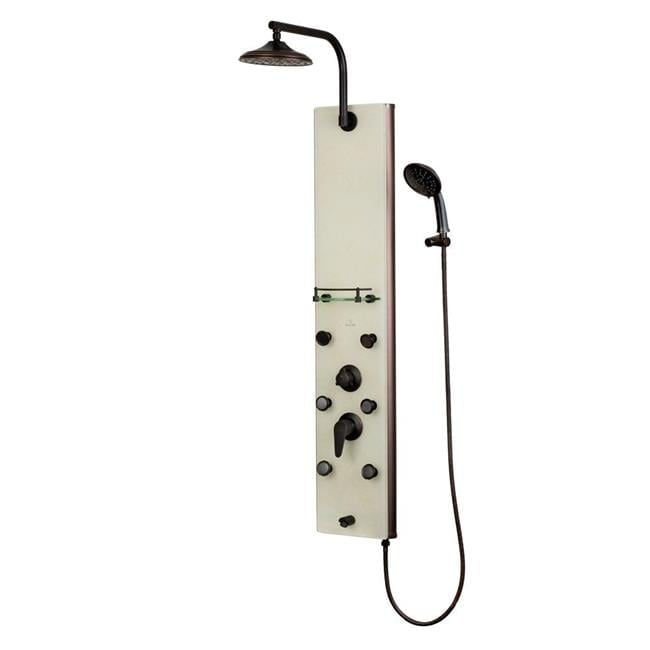 Pulse ShowerSpas Bardelona ShowerSpa Shower Panel - White - Walmart.com