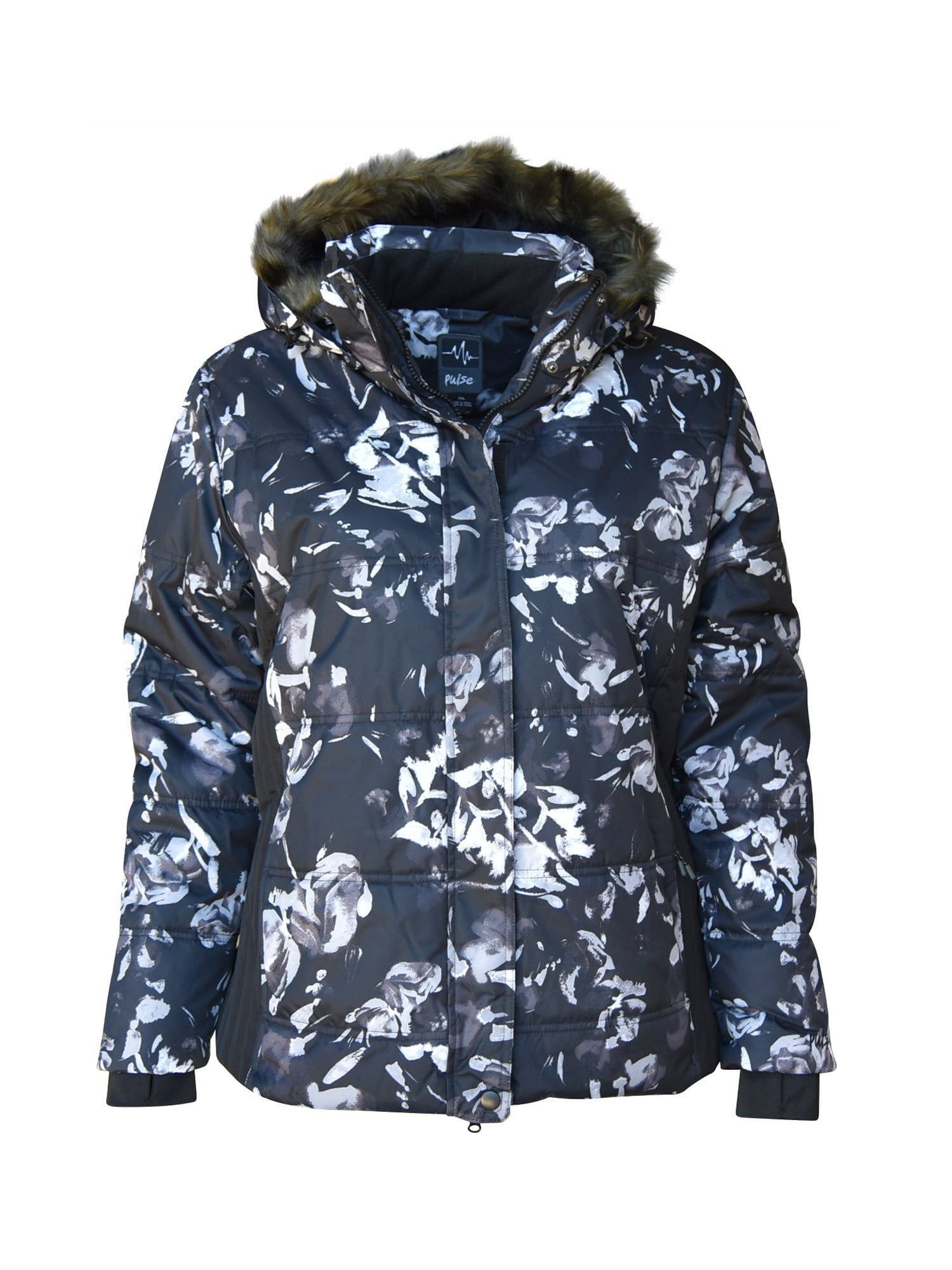 Pulse Women's Plus Extended Size Snow Ski Coat Jacket Aspens Calling 1X ...