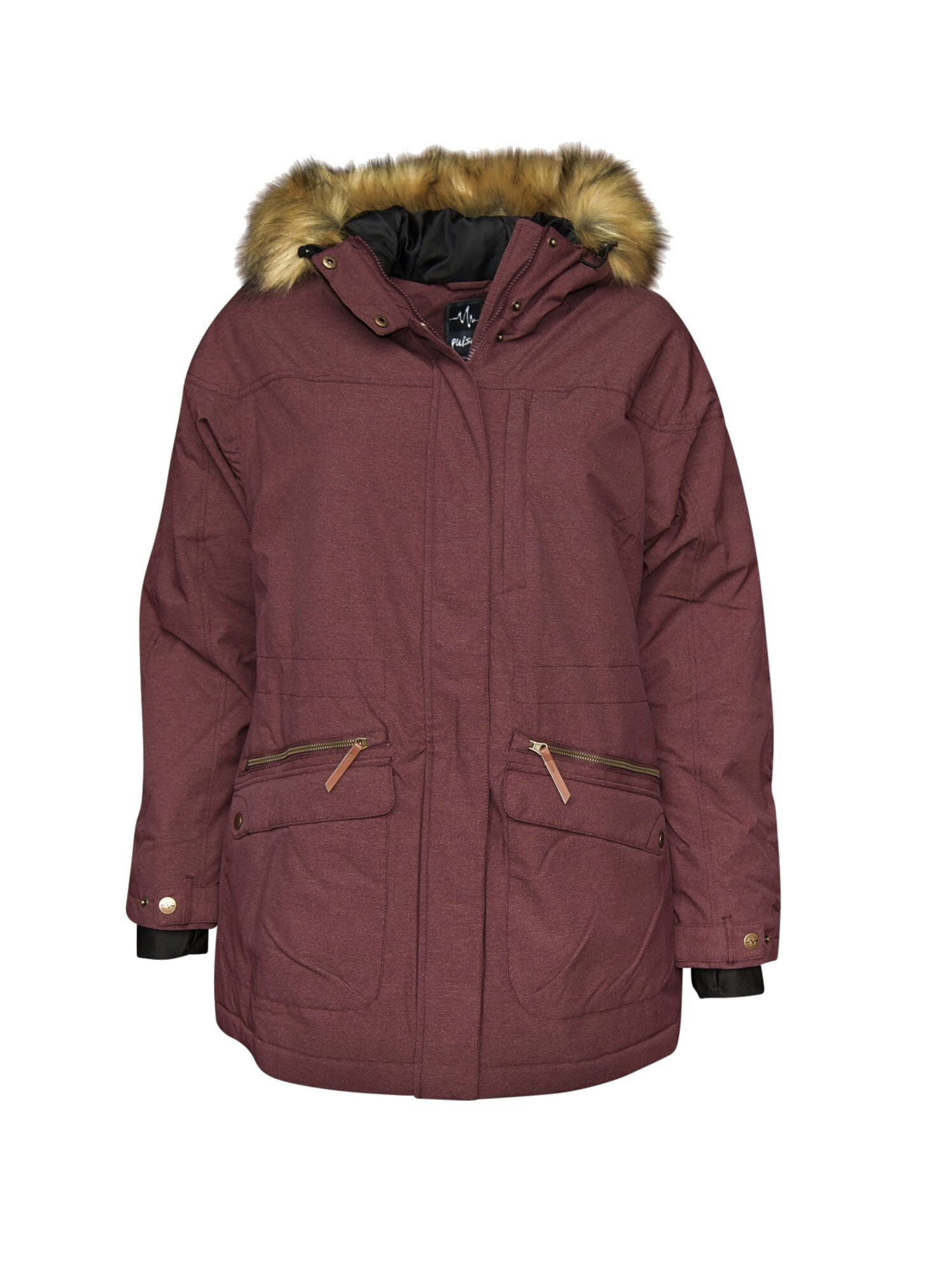 Pulse Women's Plus Size Insulated Parka Societe Coat 1X - 6X - Walmart.com