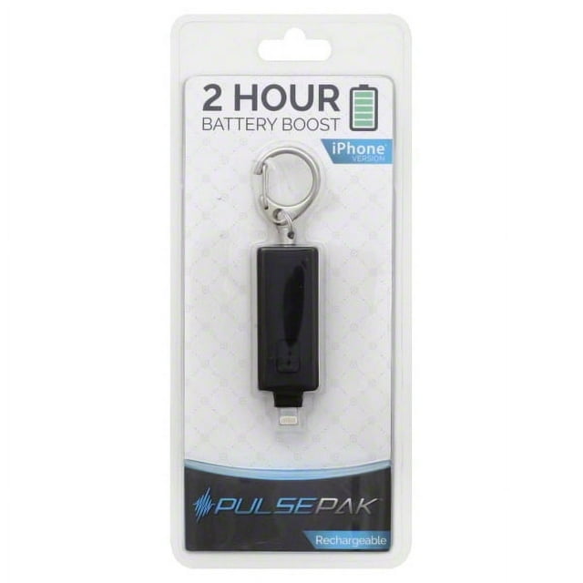 PulsePak 2-Hour Battery Booster, iPhone 5 and newer, Rechargeable ...