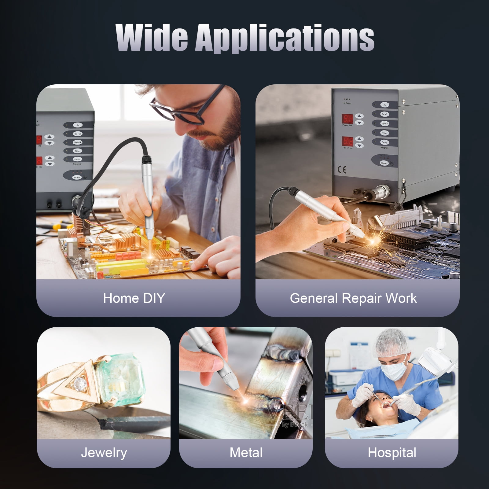 Pulsed Argon Arc Spot Welder for Jewelry, Dental, Titanium & Gold ...