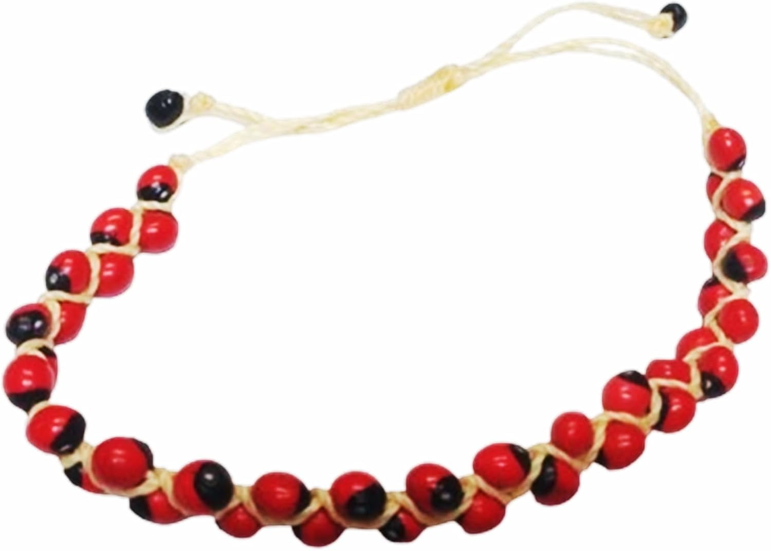 Pulsera Brazalete de Peonias o Huayruro Eleke del Orisha Eleggua Poderoso Talisman o Amuleto ...