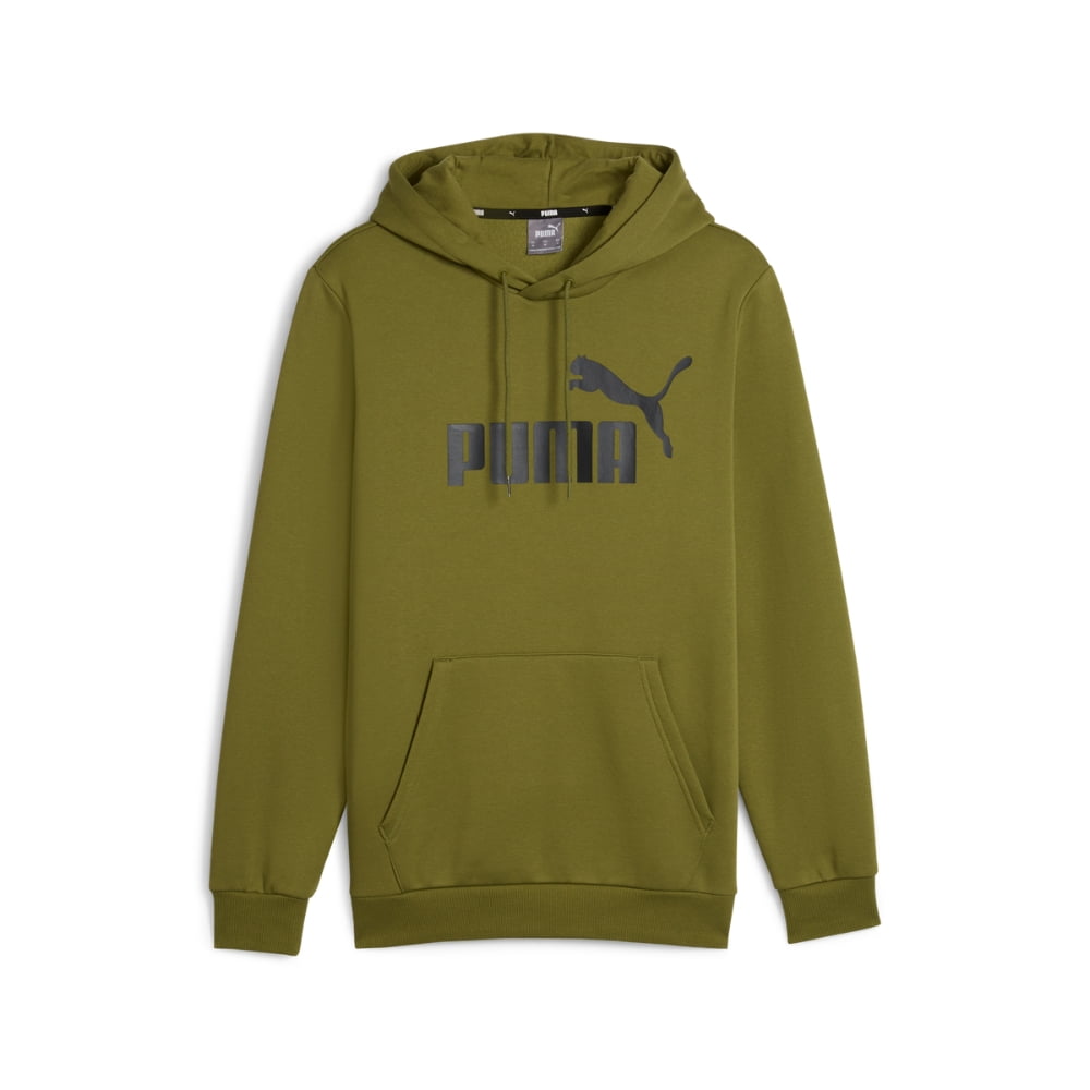 Puma Ess Big Logo Hoodie Fl (S) - 586687-76 - Olive Green - L - Walmart.com