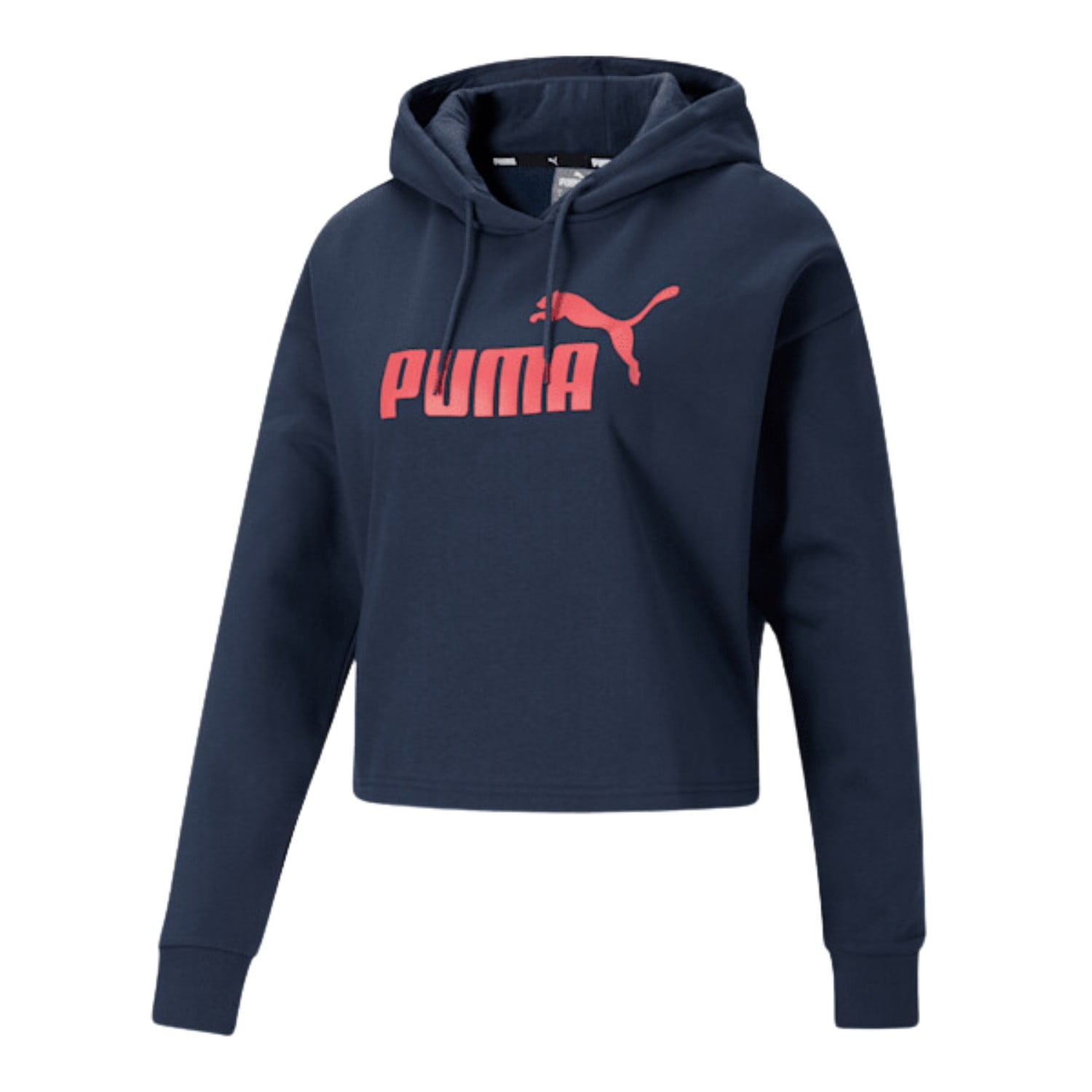 Puma Ess Cropped Logo Hoodie Womens Style : 586869 - Walmart.com