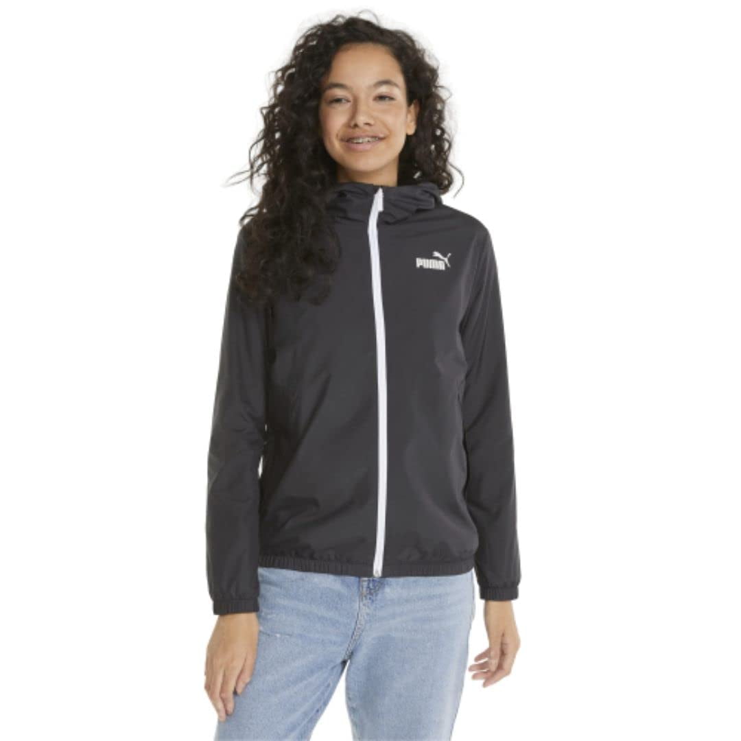 Puma Essentials Solid Windbreaker Zip-Front Jacket - Walmart.com