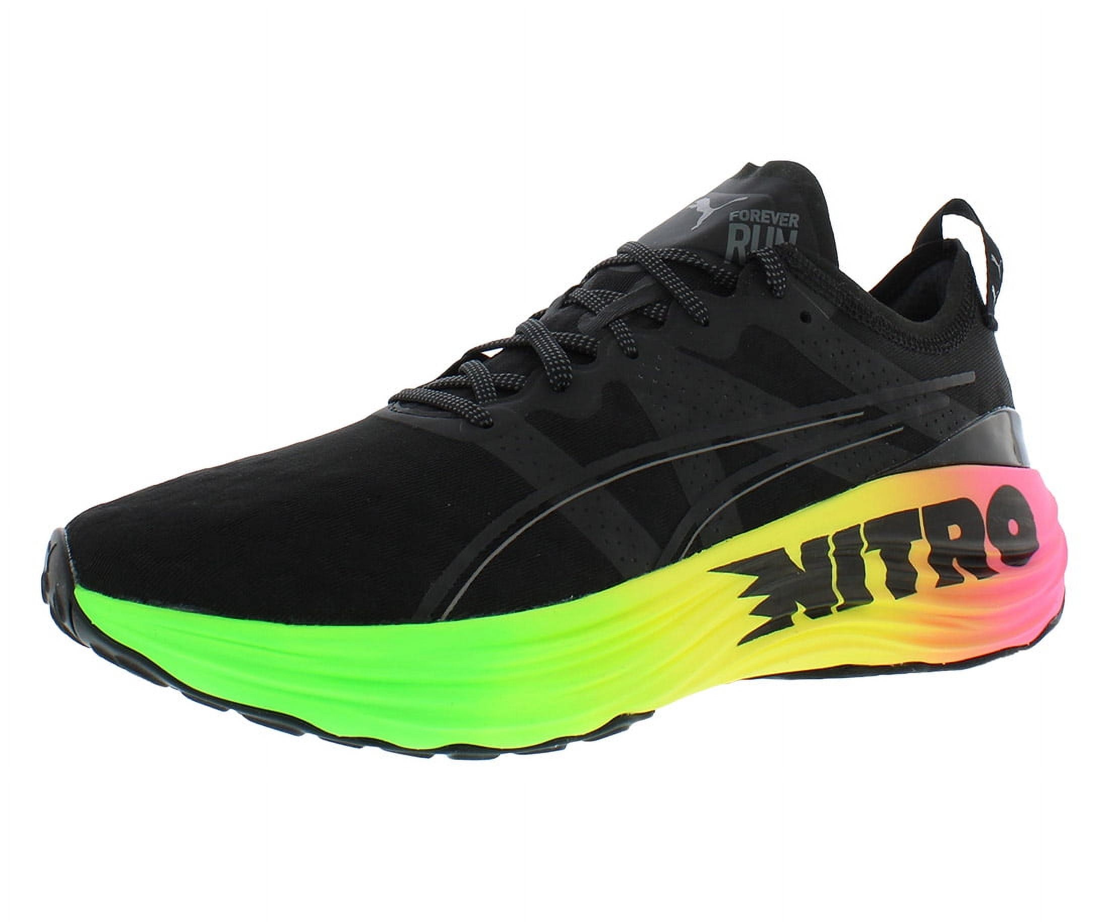 Puma ForeverRUN Nitro 380005-01 Sneaker Men's Black Lace-Up Running ...