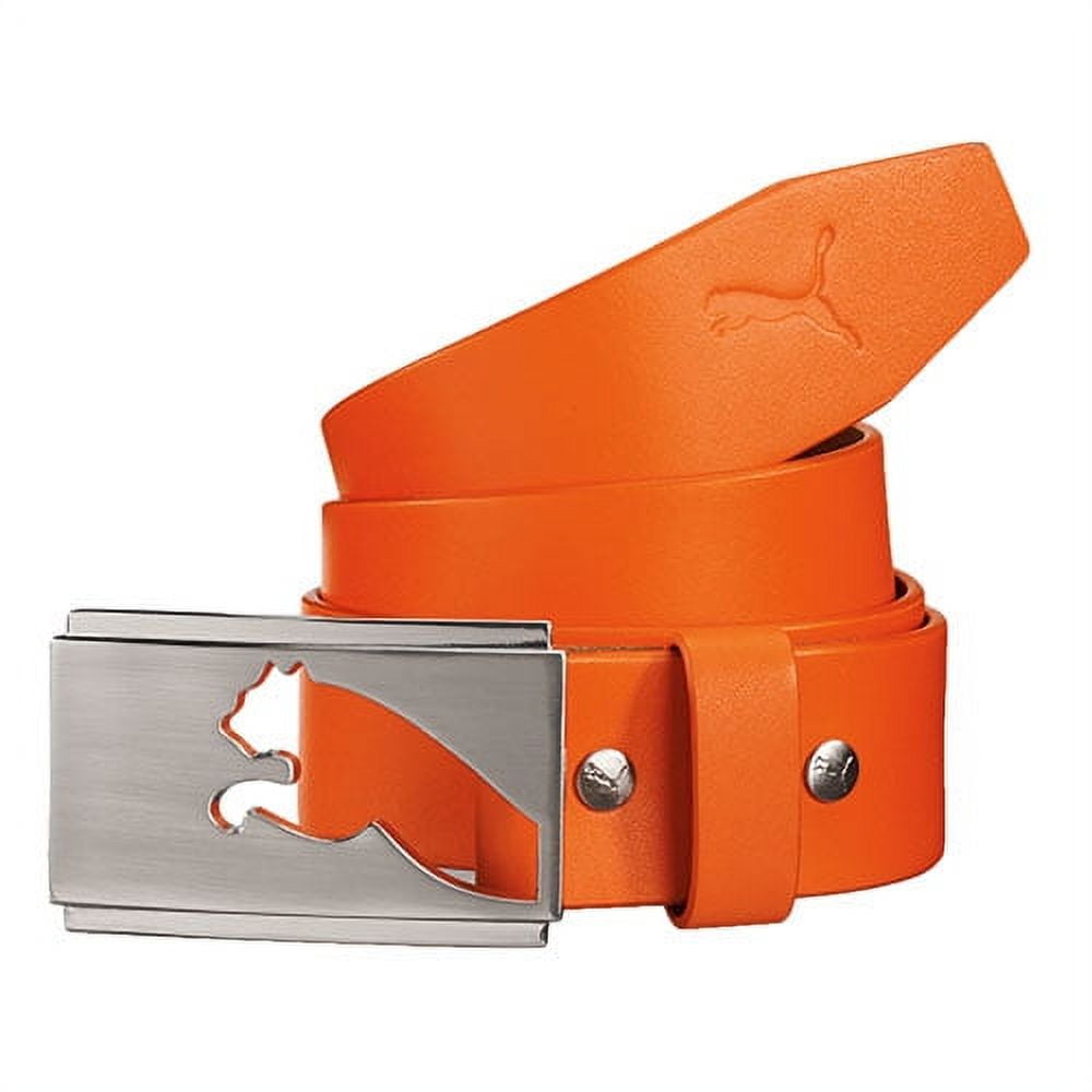 Puma Highlight Fitted Leather Belt - Walmart.com
