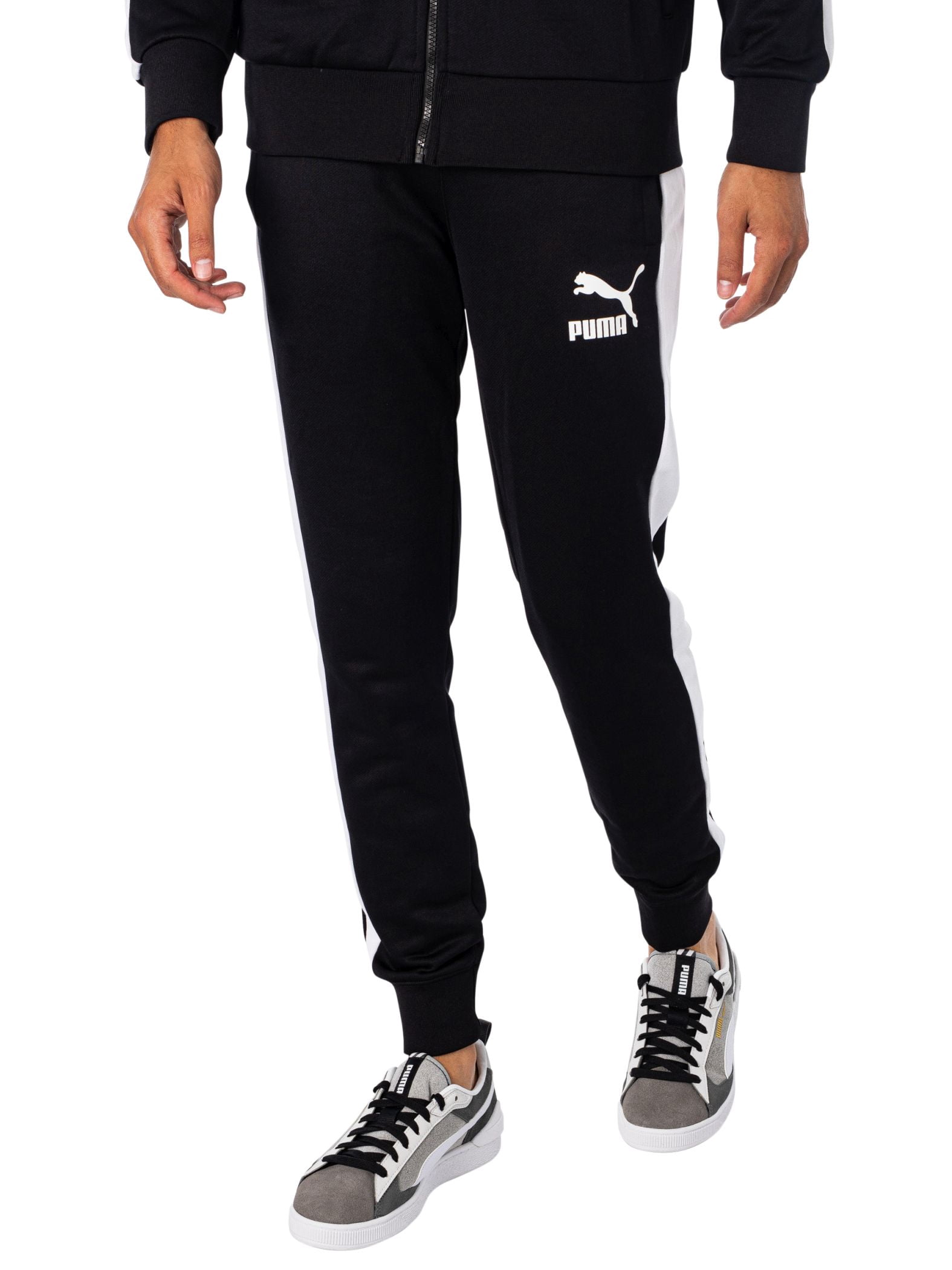 Puma Iconic T7 Track Joggers, Black - Walmart.com