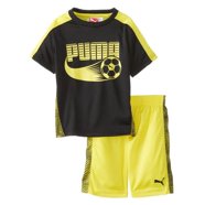PUMA Baby Boy's Clothing Set Infant-Grey Heather/Safety Yellow-12 ...