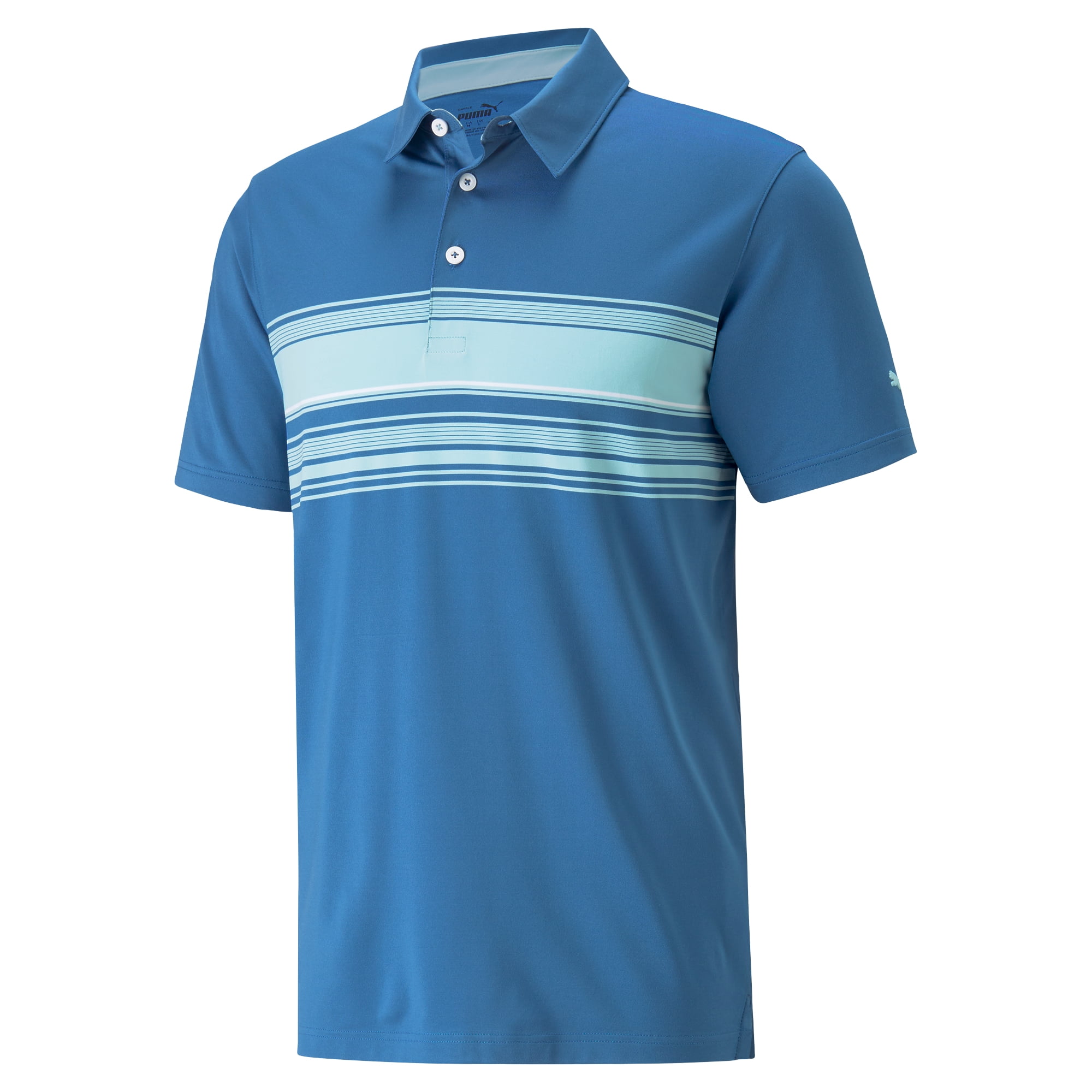 Puma MATTR Grind Polo - 53745108 - Lake Blue/Tropical Aqua - XXL ...