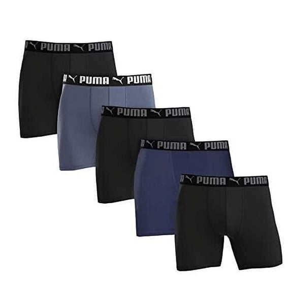PUMA Men's Boxer Briefs, Recycled Polyester Spandex, Comfort Waistband ...