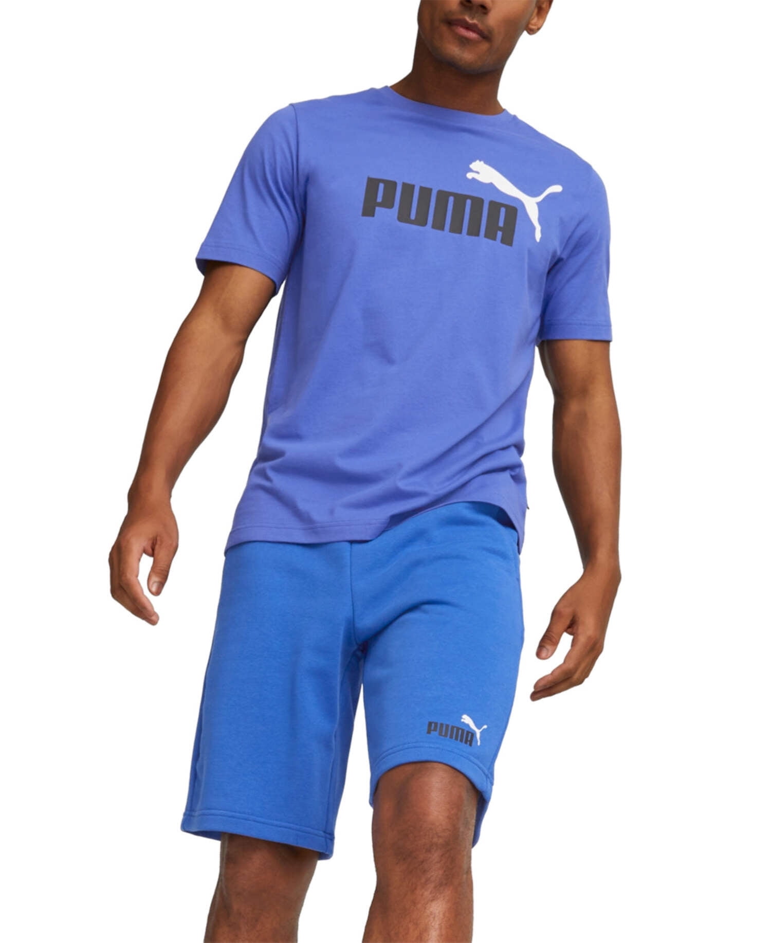 Puma Men's Essential Logo T-Shirt Blue Size Small - Walmart.com