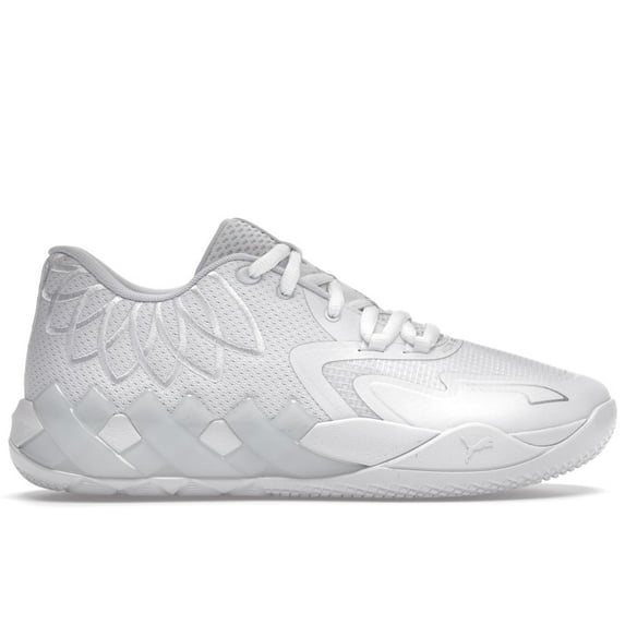 Puma Men's LaMelo Ball MB.01 White Silver Basketball Shoes, from StockX ...