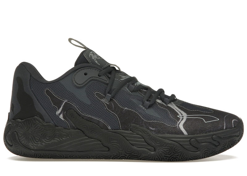 Puma Men's LaMelo Ball MB.03 Lo Black Strong Grey Basketball Shoes ...