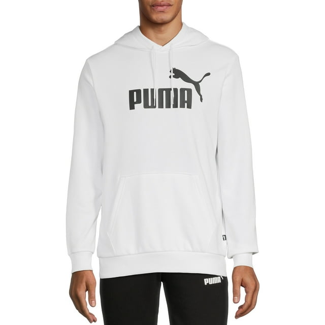 Puma Men's and Big Men's Fleece Logo Pullover Hoodie, Sizes S-XXL ...