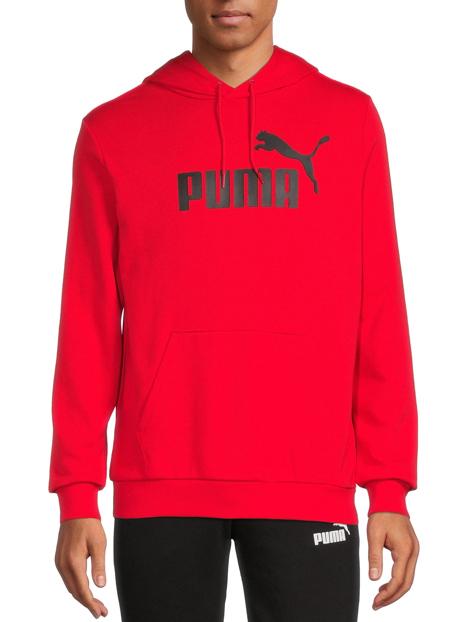 Puma Men's and Big Men's Fleece Logo Pullover Hoodie, Sizes S-XXL ...