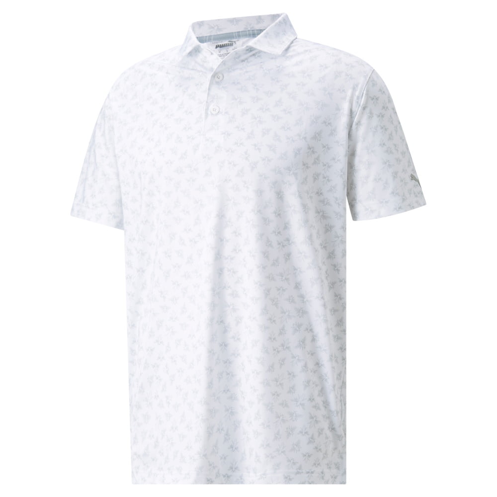Puma Mens Mattr Pollination Polo - 53385201 - Bright White/High Rise ...