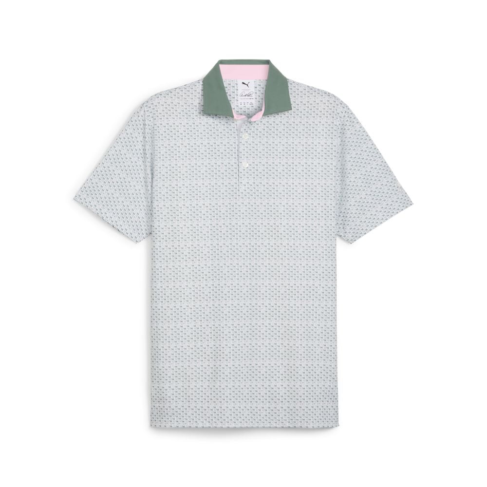 Puma Mens X AP MATTR Iced Tea Golf Polo - 62394803 - Eucalyptus - L ...