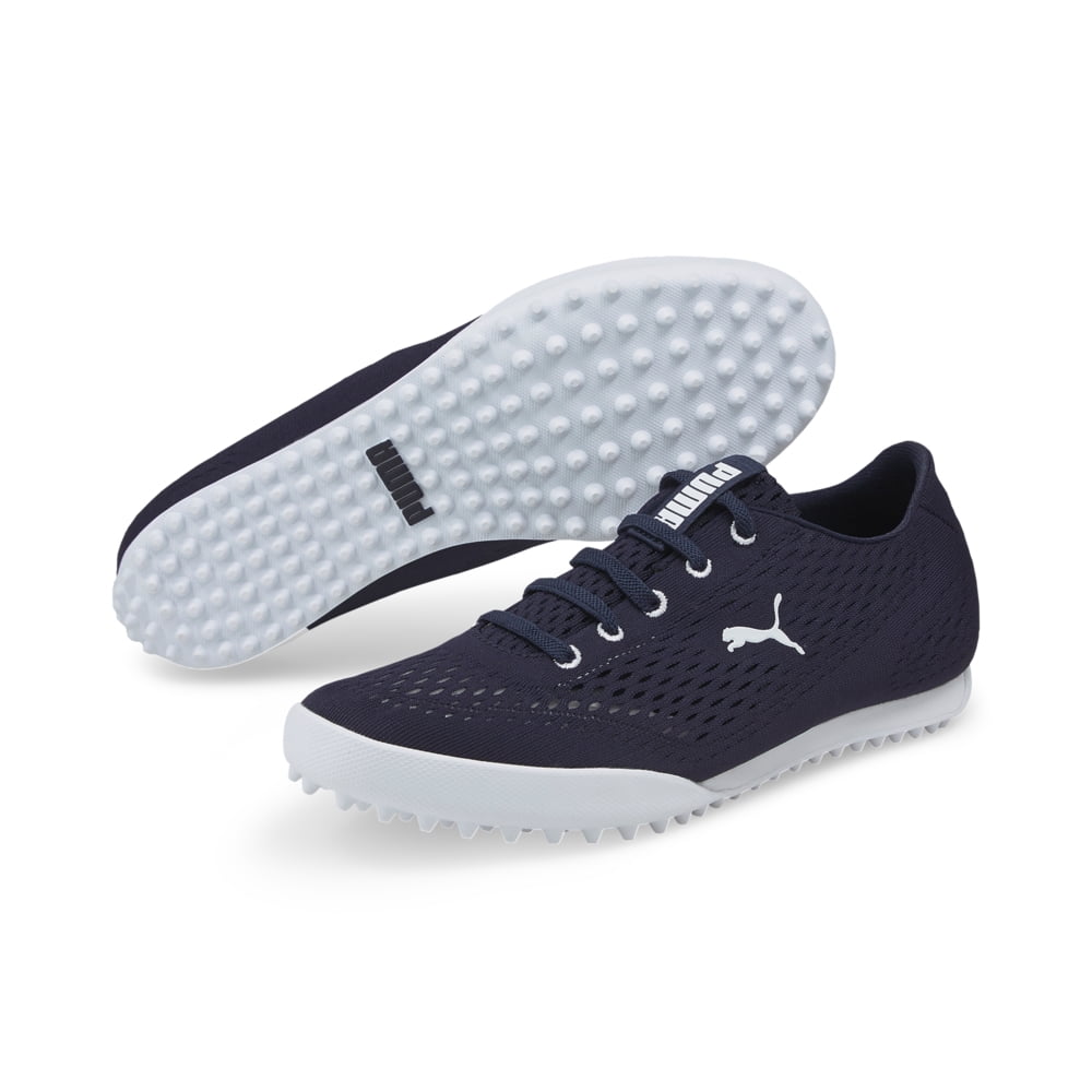 Puma MonoLite Fusion Slip-On Navy/White Women Spikeless Golf Shoes ...